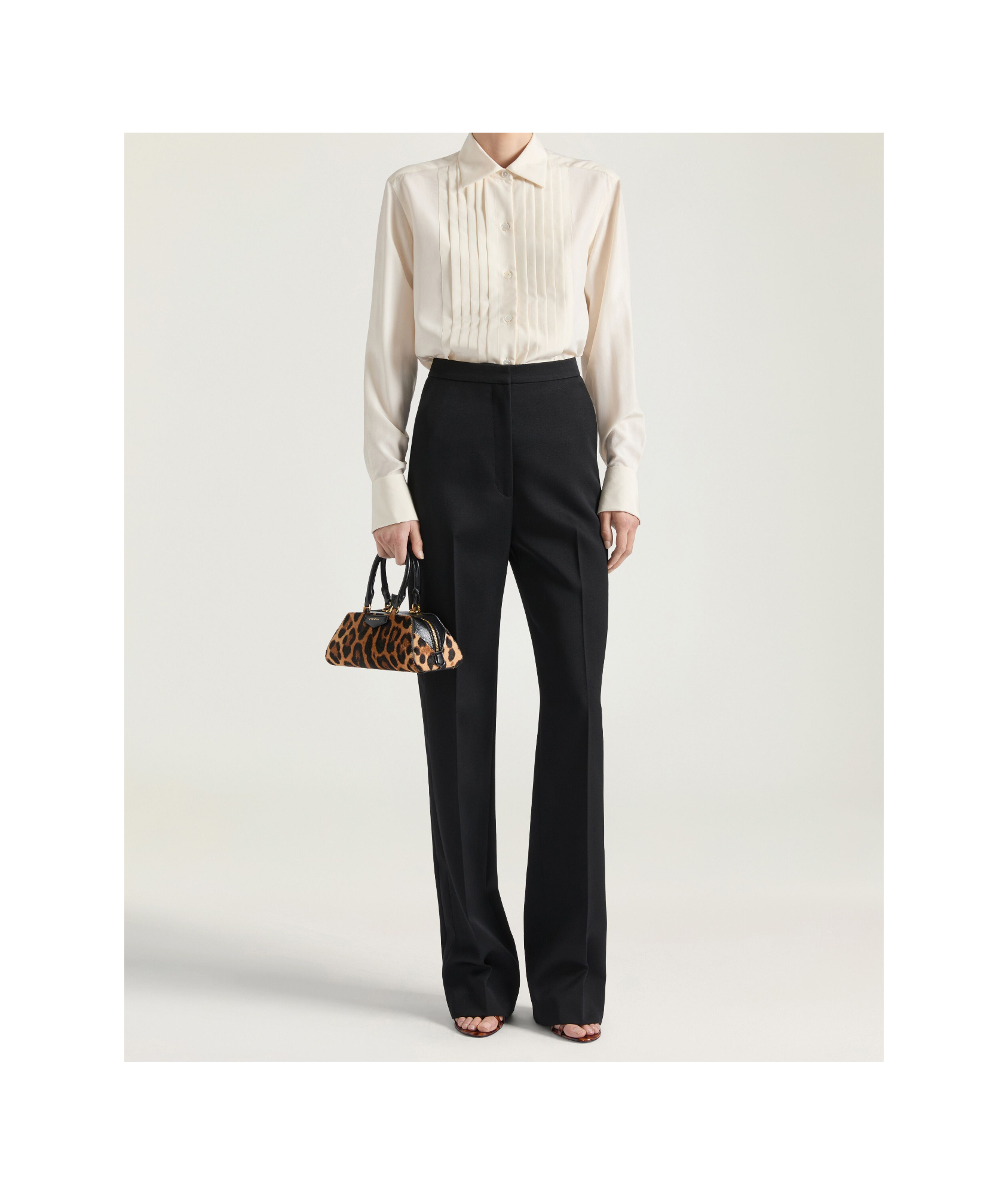GIVENCHY Givenchy Silk Shirt with Plastron